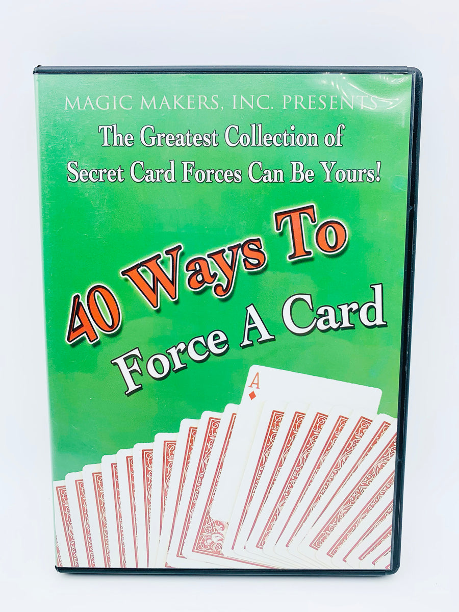 40 Ways to Force A Card by Magic Makers (DVD) – Magic Shop San Diego