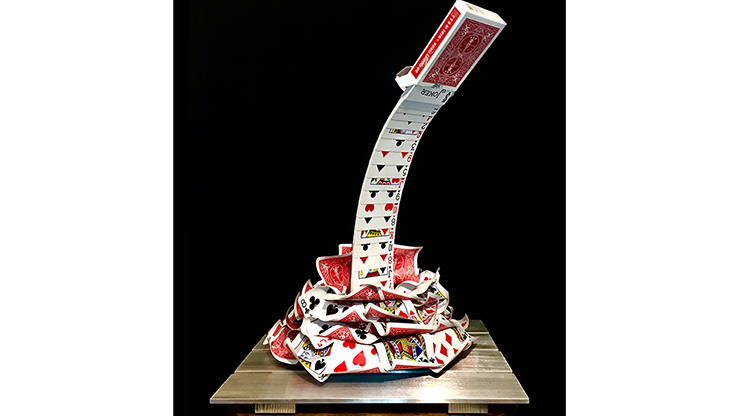 Special Edition Cascading Cards Bicycle Rider Back (Red) by Keith O'Br ...