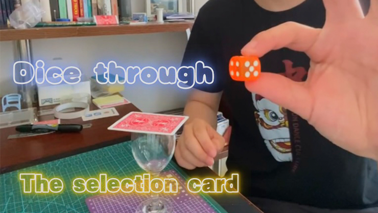 Dice Through Card by Dingding video DOWNLOAD – Magic Shop San Diego